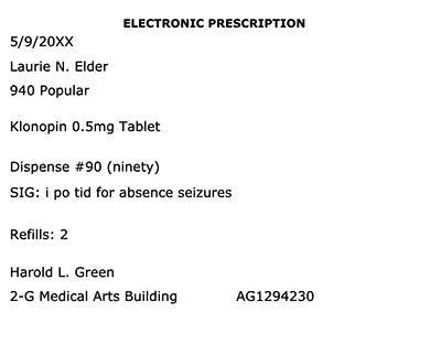 Prescription Red Flag Identification